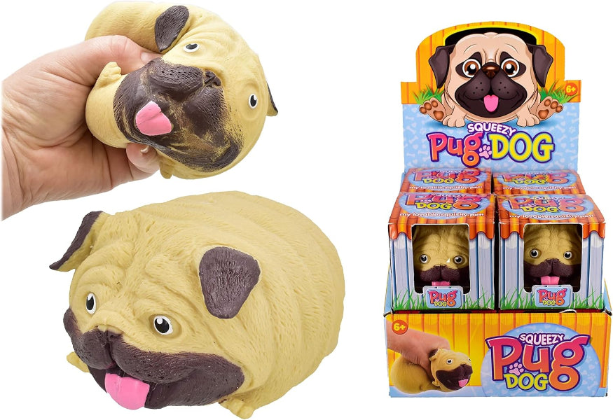 Kandy Toys Squeezy Pug Dog – Teddys Trove
